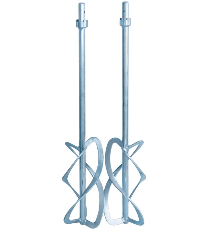 CS Unitec Galvanized Steel Twin Mixer Paddle Set - Runyon Surface Prep