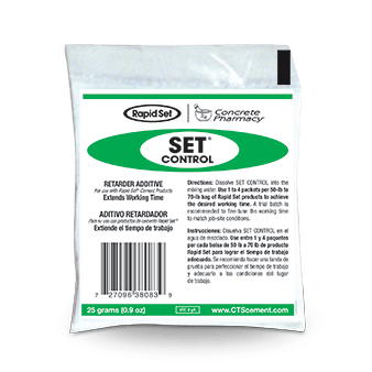 CTS Rapid Set Concrete Floor SET Control Additive Packet - Runyon ...