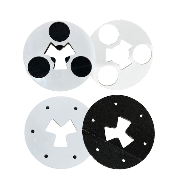 RSP Plate 11" CPS/HTC RECESSED 3" W/ FULL FACE VELCRO - Runyon Surface Prep