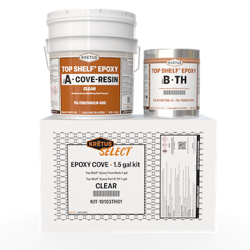 Kretus Select Epoxy Cove + TH Resin clear 1.5 gal kit - Runyon Surface Prep