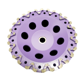 RSP PREMIUM PURPLE CUP WHEEL 7" X 5/8-11 THREADED - Runyon Surface Prep